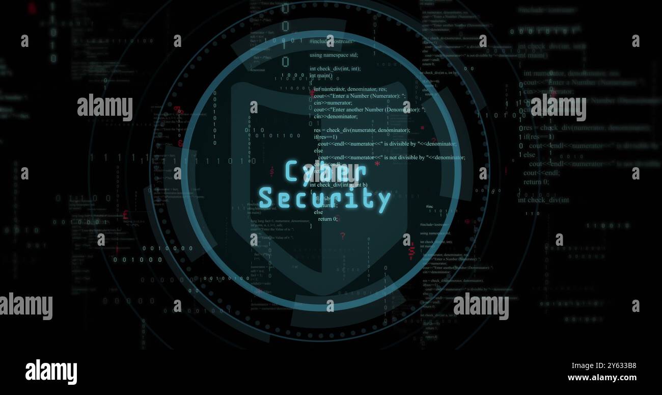 Email icon and coding data processing over dark digital background Stock Photo - Alamy