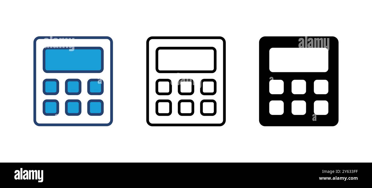 Calculator icon vector. Accounting calculator icon. calculator vector ...
