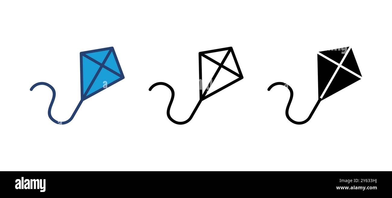 Kite icon vector. kite vector icon Stock Vector Image & Art - Alamy