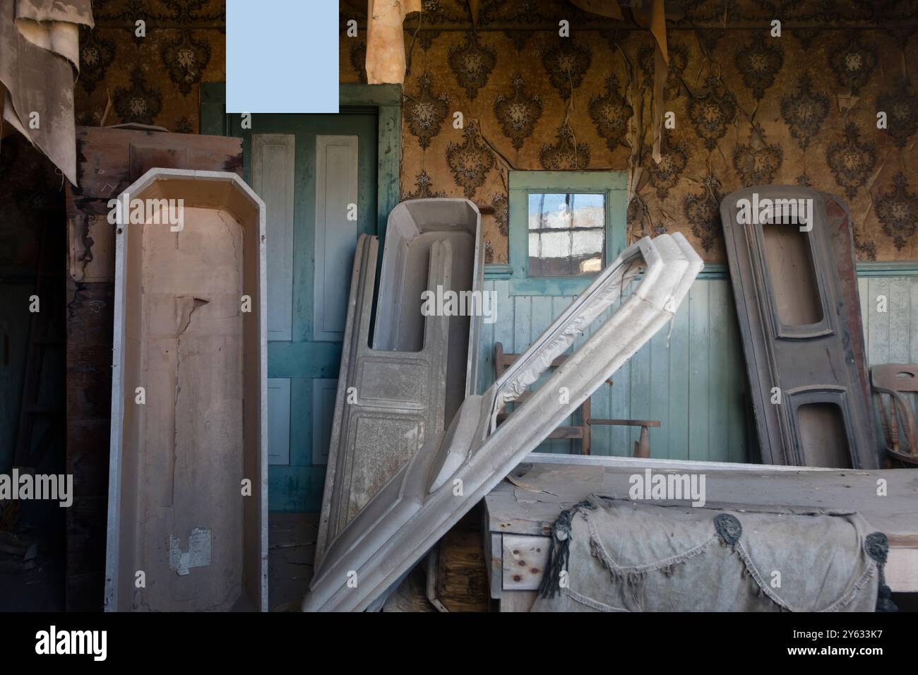 Store selling coffins in Bodie California the most well preserved ghost ...