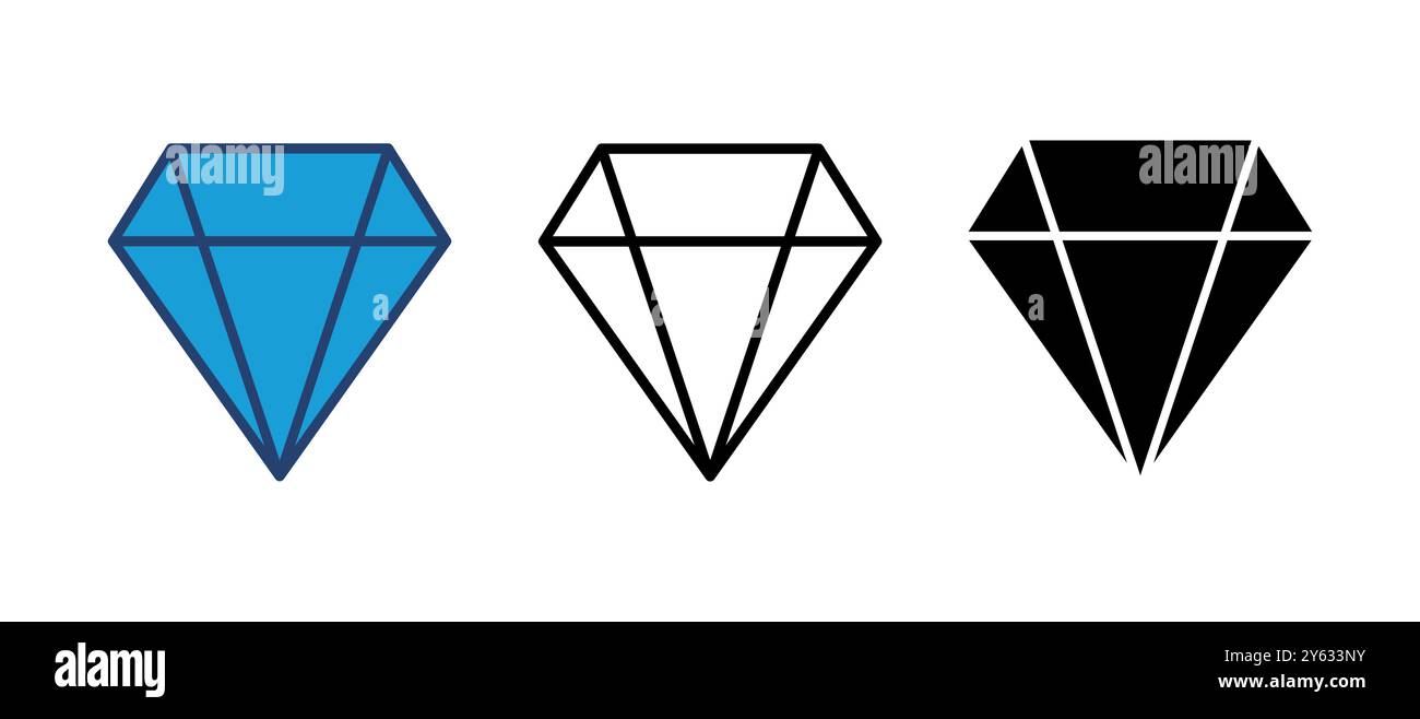 Diamond icon vector. diamond gems vector icon Stock Vector Image & Art ...