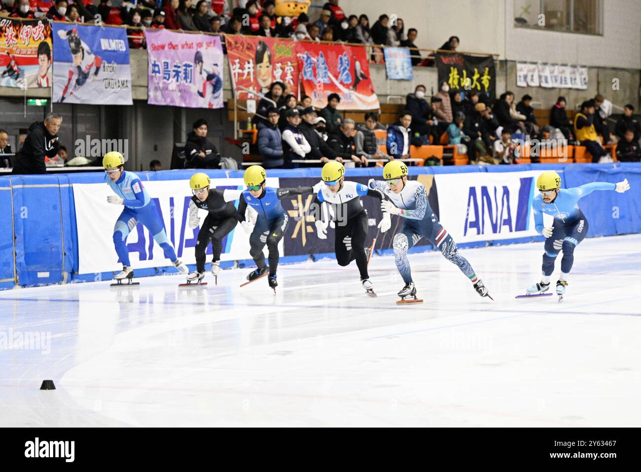 Teisan ice skating training center, Nagano, Japan. 21st Sep, 2024. (L-R ...