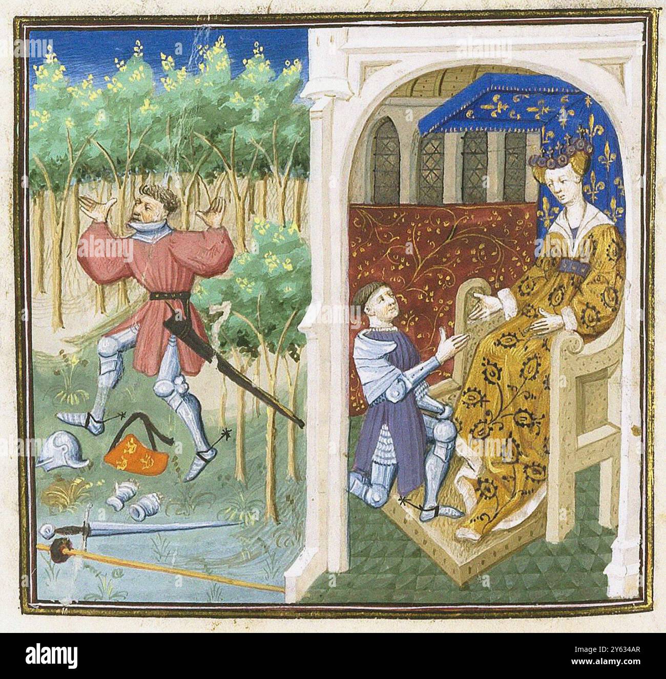 Bibliotheque du musee conde au chateau de chantilly hi-res stock ...