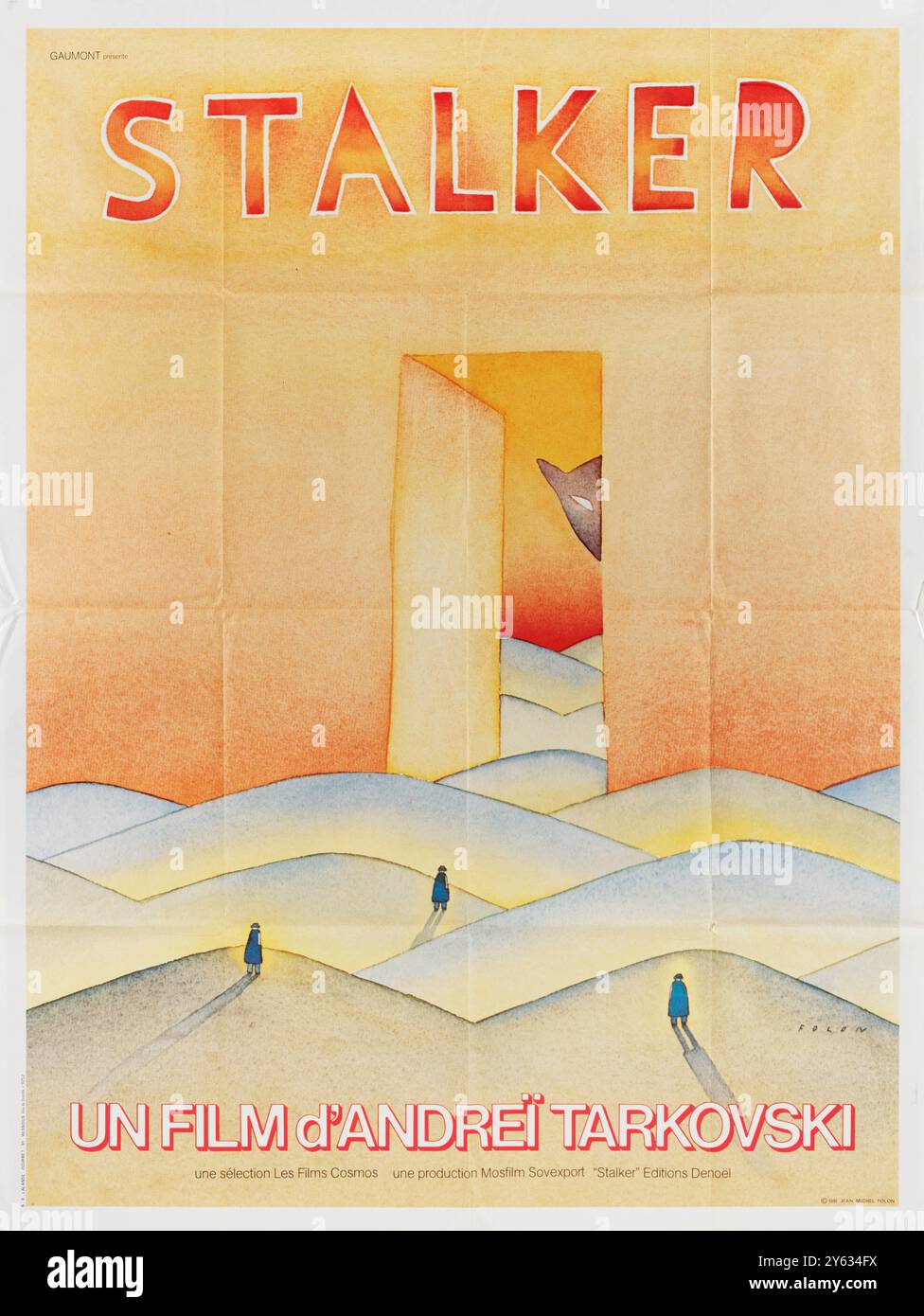 Movie poster "Stalker" by Andrei Tarkovsky. Museum: PRIVATE COLLECTION ...
