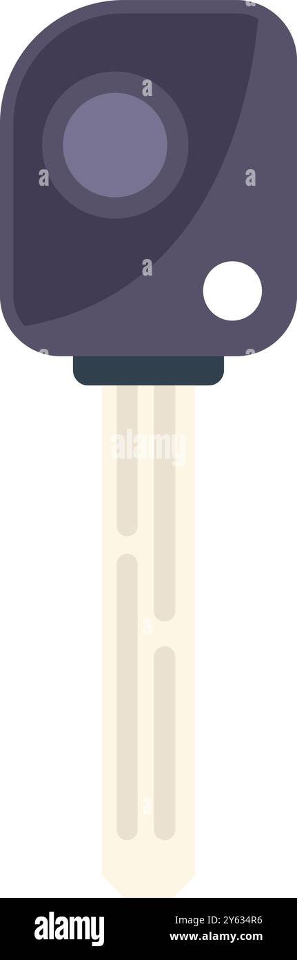 Illustration of a modern car key with remote control locking system ...