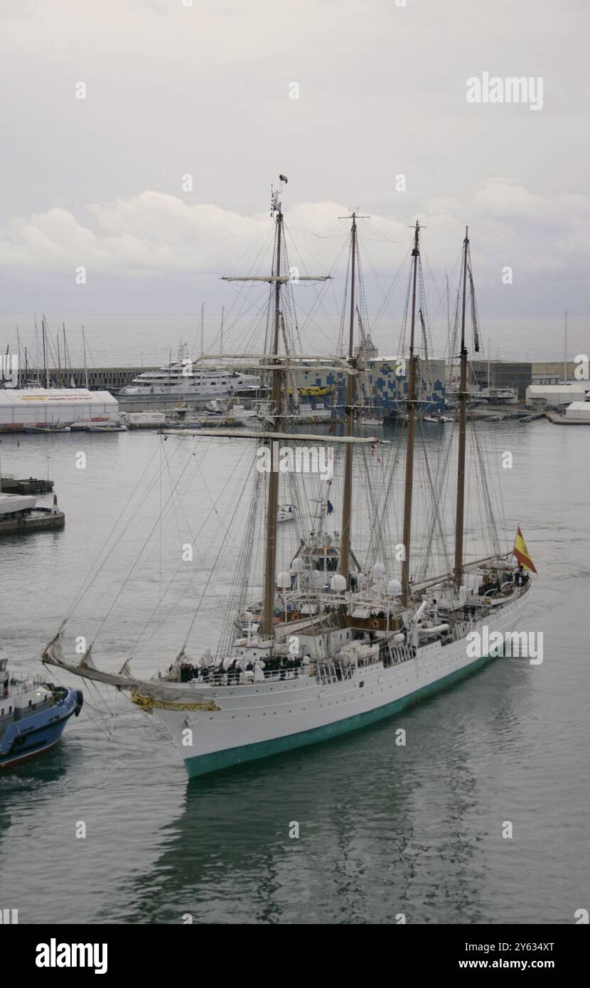 Training Ship "Juan Sebastián de Elcano" (A-71). The ship's hull is ...