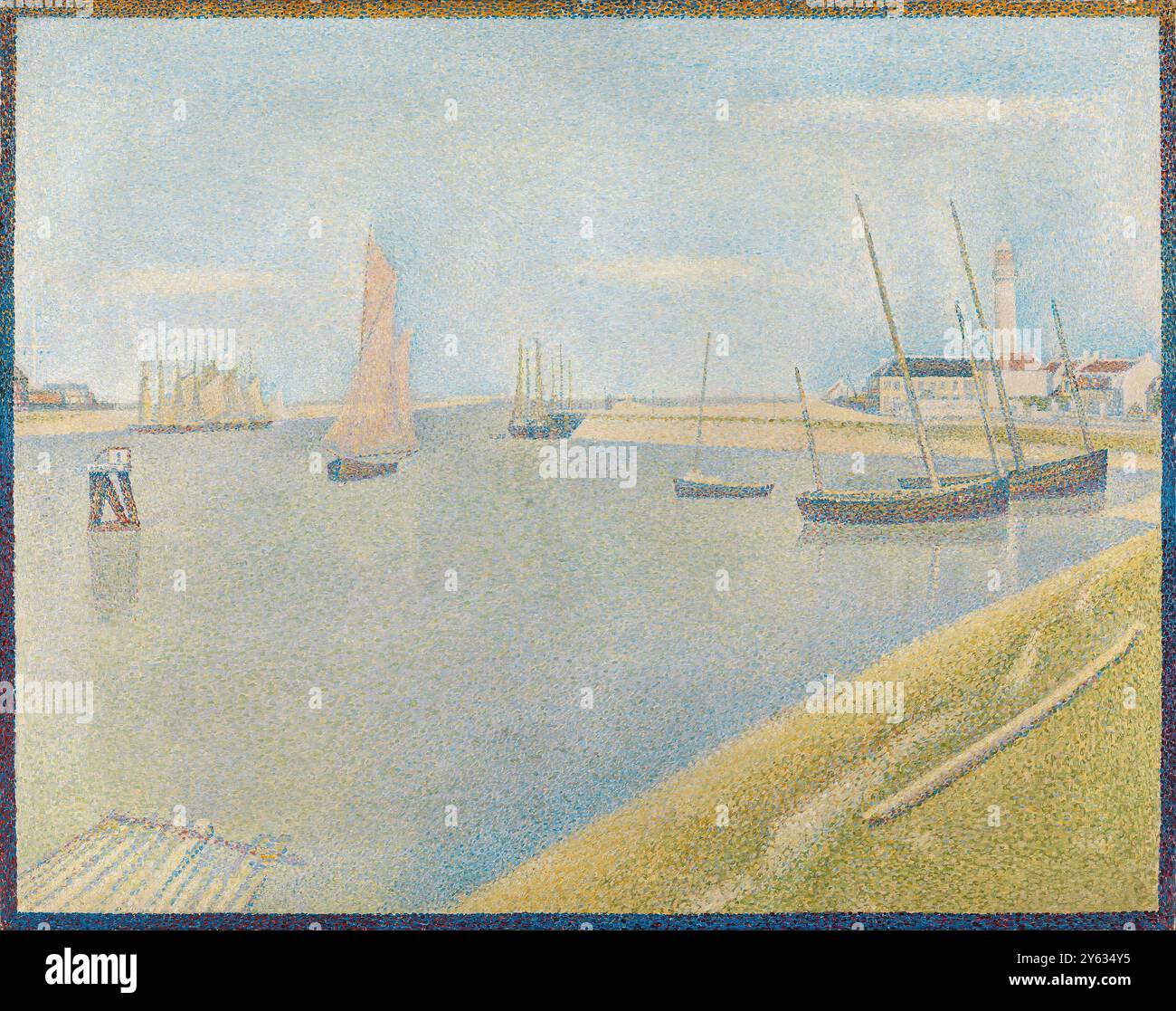 The canal of Gravelines, in the direction of the sea (Le Chenal de ...