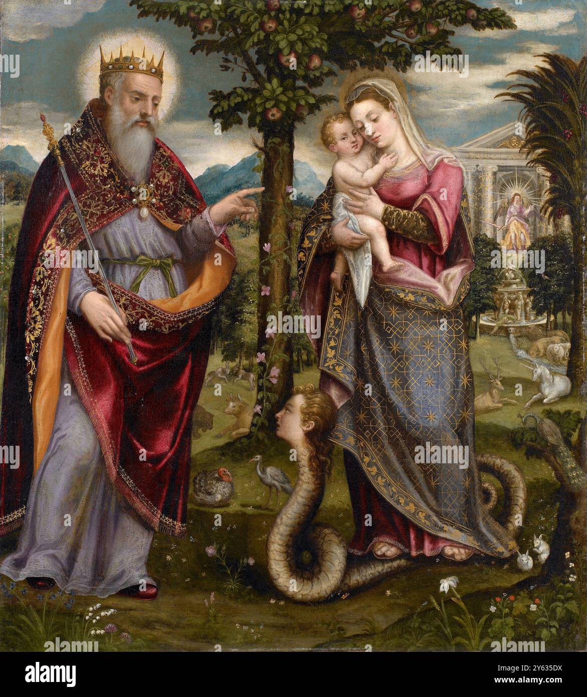God the Father and the Virgin. Museum: Pinacoteca Tosio Martinengo ...