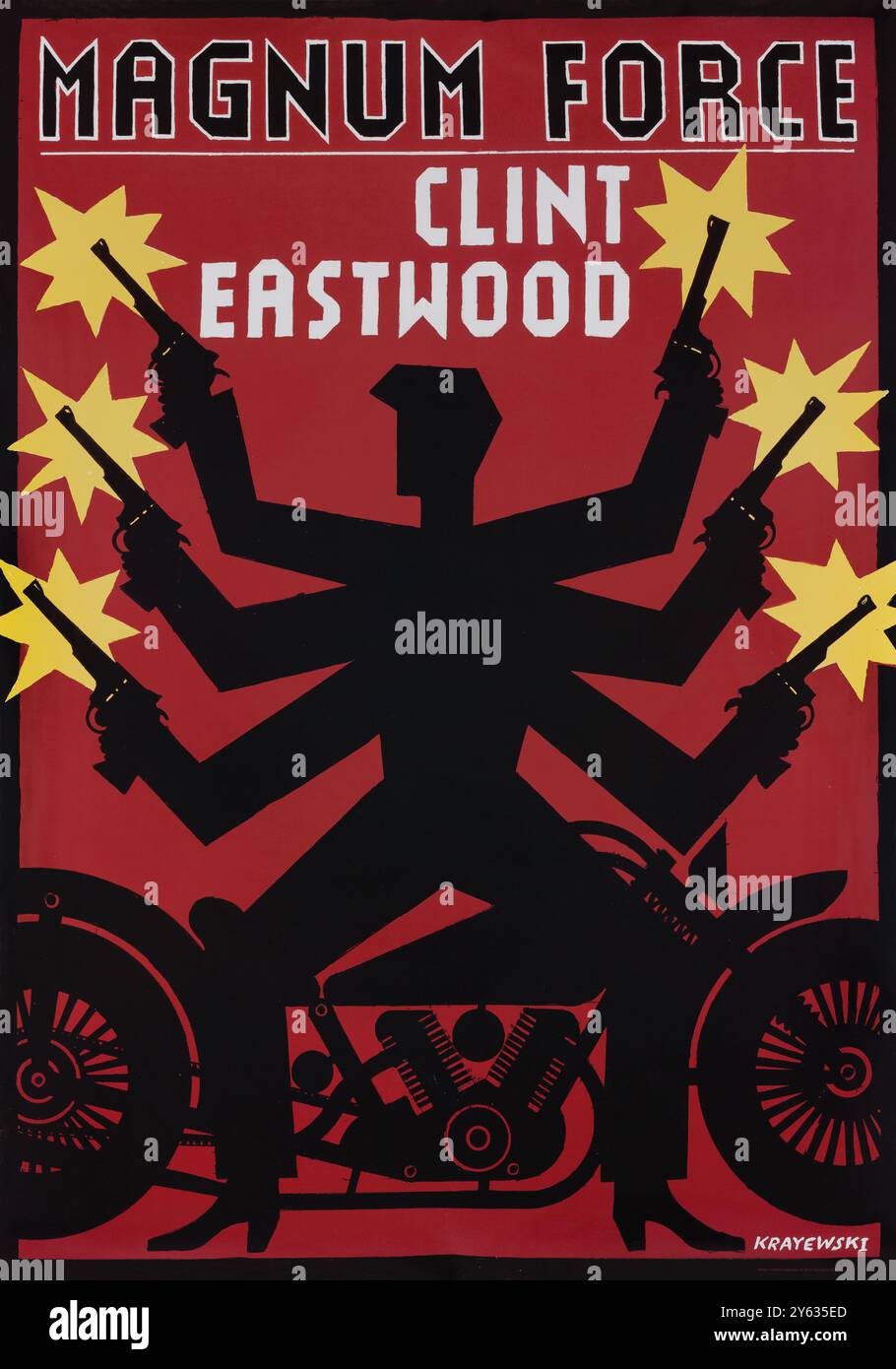 Movie poster "Magnum Force" by Ted Post. Museum: PRIVATE COLLECTION ...