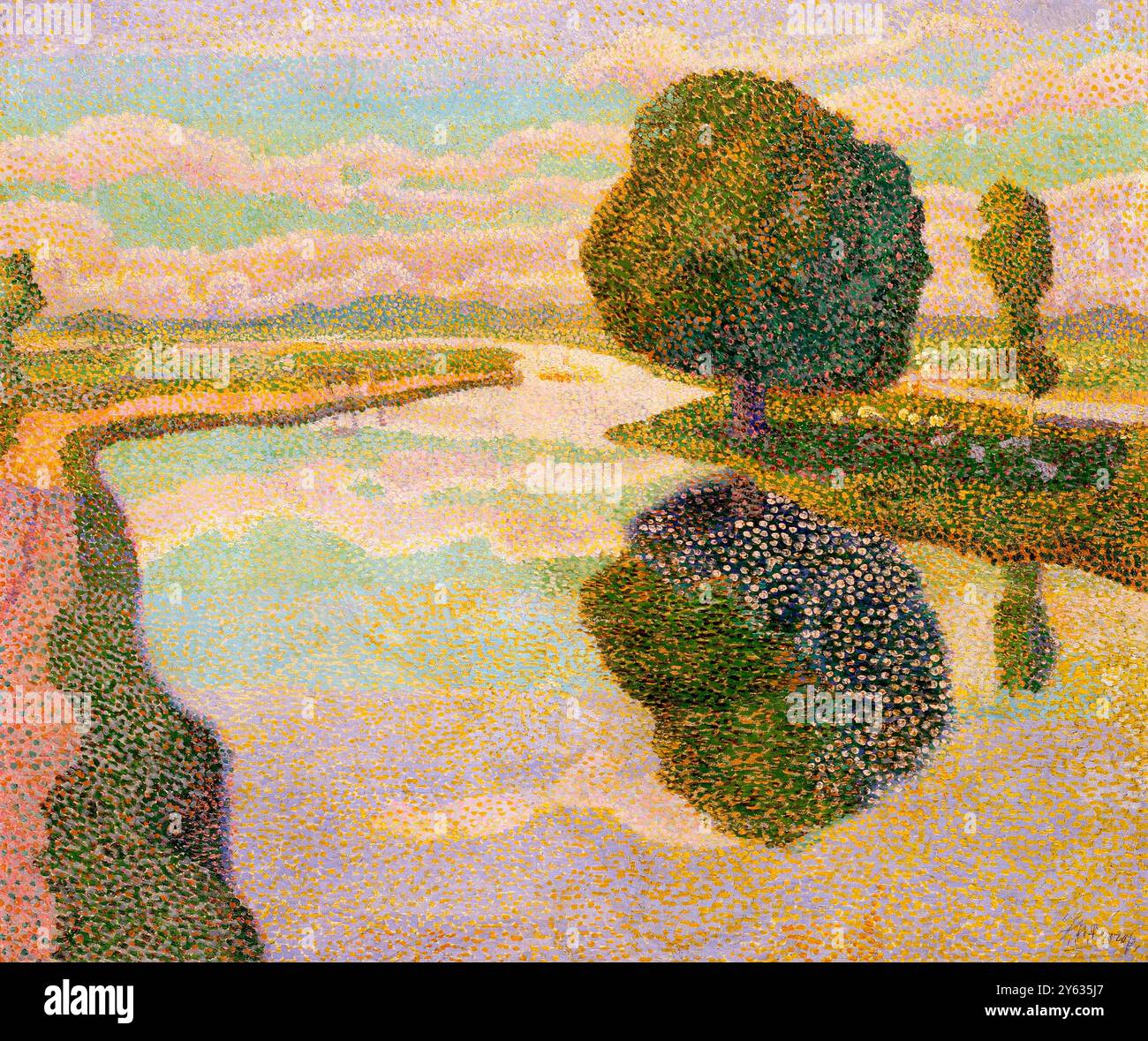Landscape with Canal. Museum: Dordrechts Museum. Author: JAN TOOROP ...