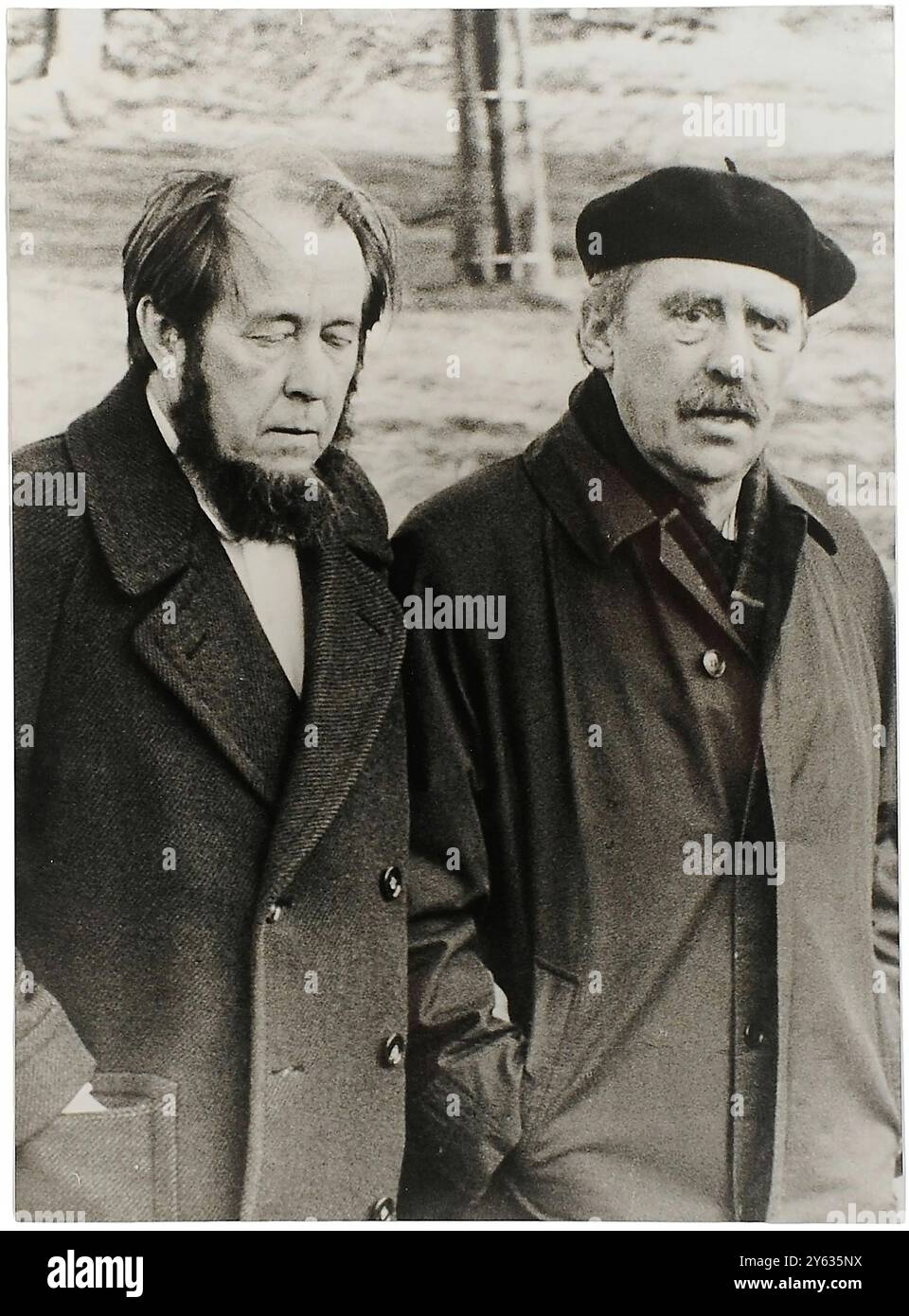 Alexander Solzhenitsyn and Heinrich Böll in Langenbroich, February 1974 ...