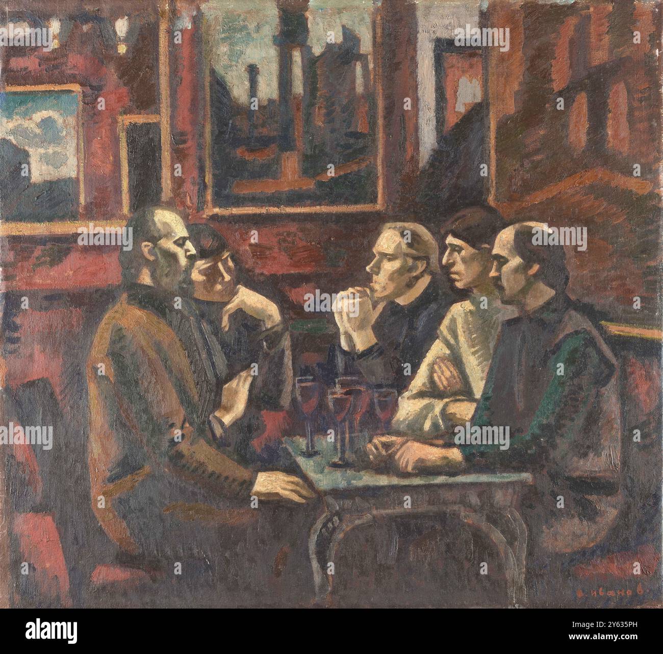 Cafe Greco in Rome. Museum: Institute of Russian Realist Art, Moscow ...