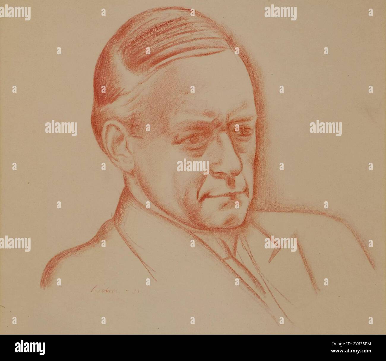 Portrait of the composer Sir Arnold Bax (1883-1953). Museum: PRIVATE ...