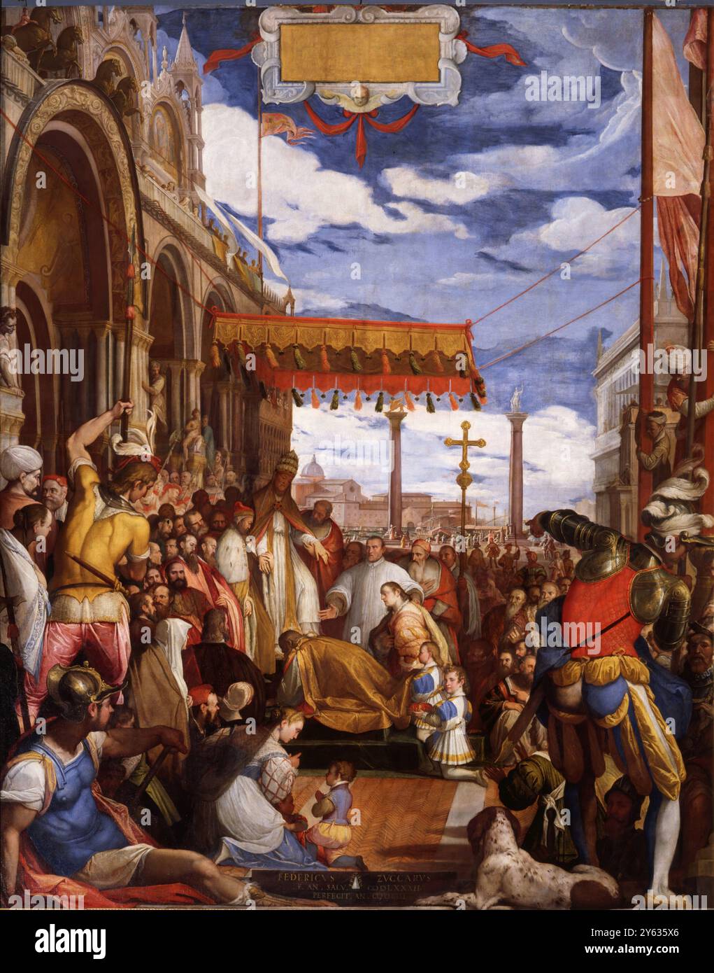 Emperor Frederick Barbarossa submits to the authority of Pope Alexander ...