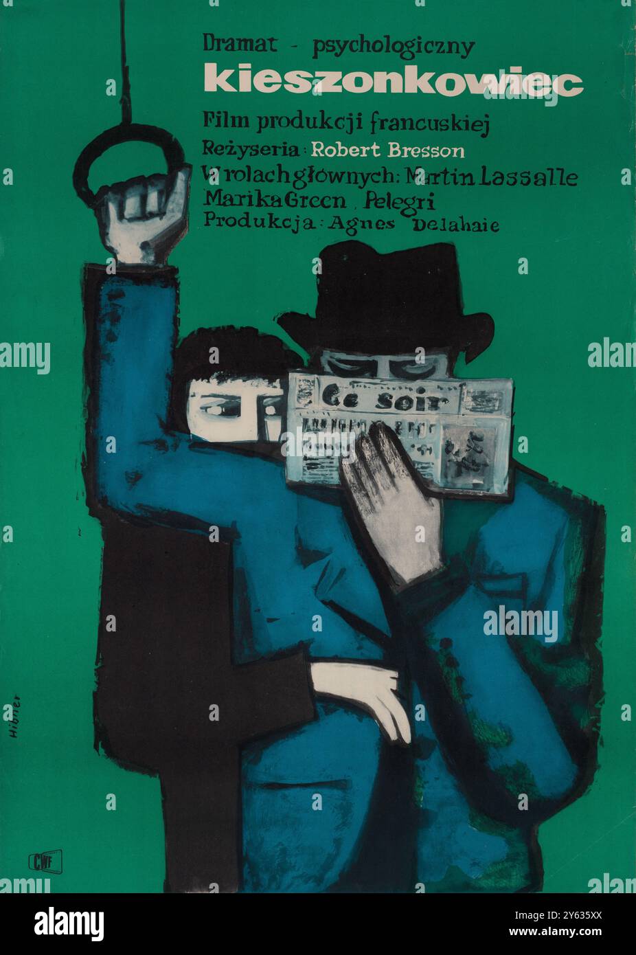 Movie poster "Pickpocket" by Robert Bresson. Museum: PRIVATE COLLECTION ...