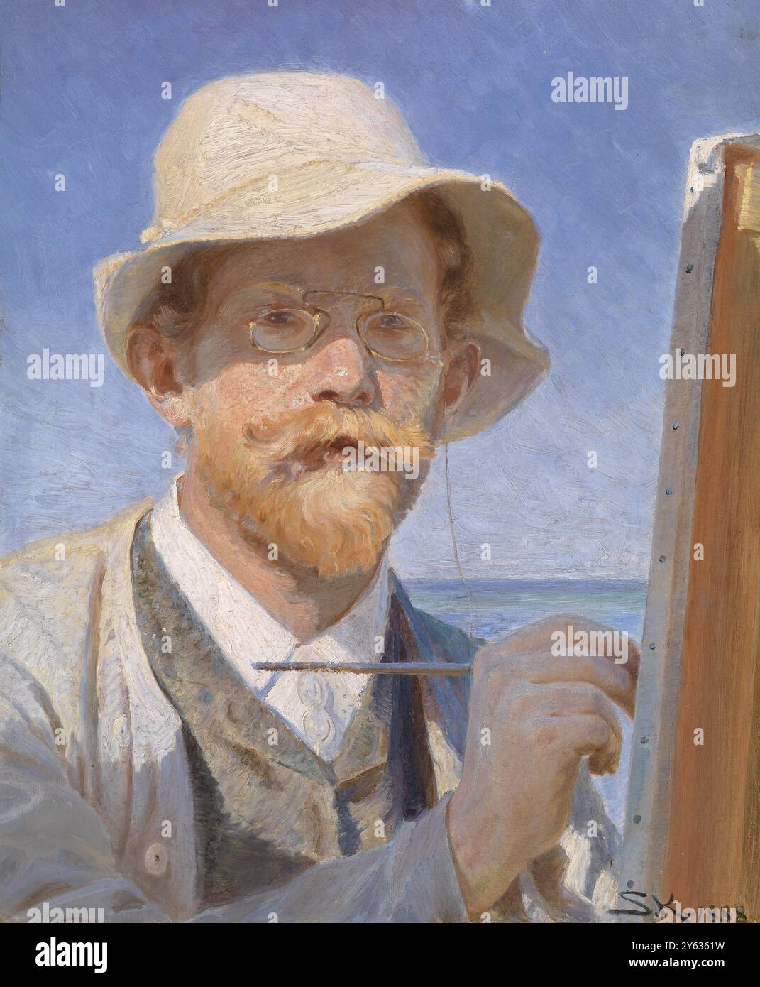 Self-portrait. Museum: PRIVATE COLLECTION. Author: Peder Severin Krøyer ...