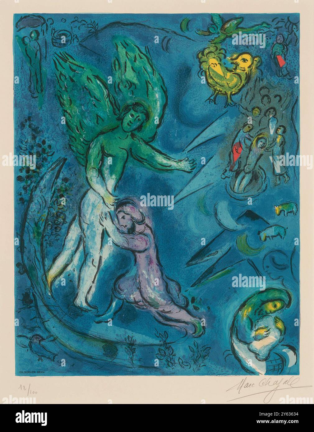 La Lutte de Jacob et de l'Ange (Jacob and the Angel). Museum: PRIVATE ...