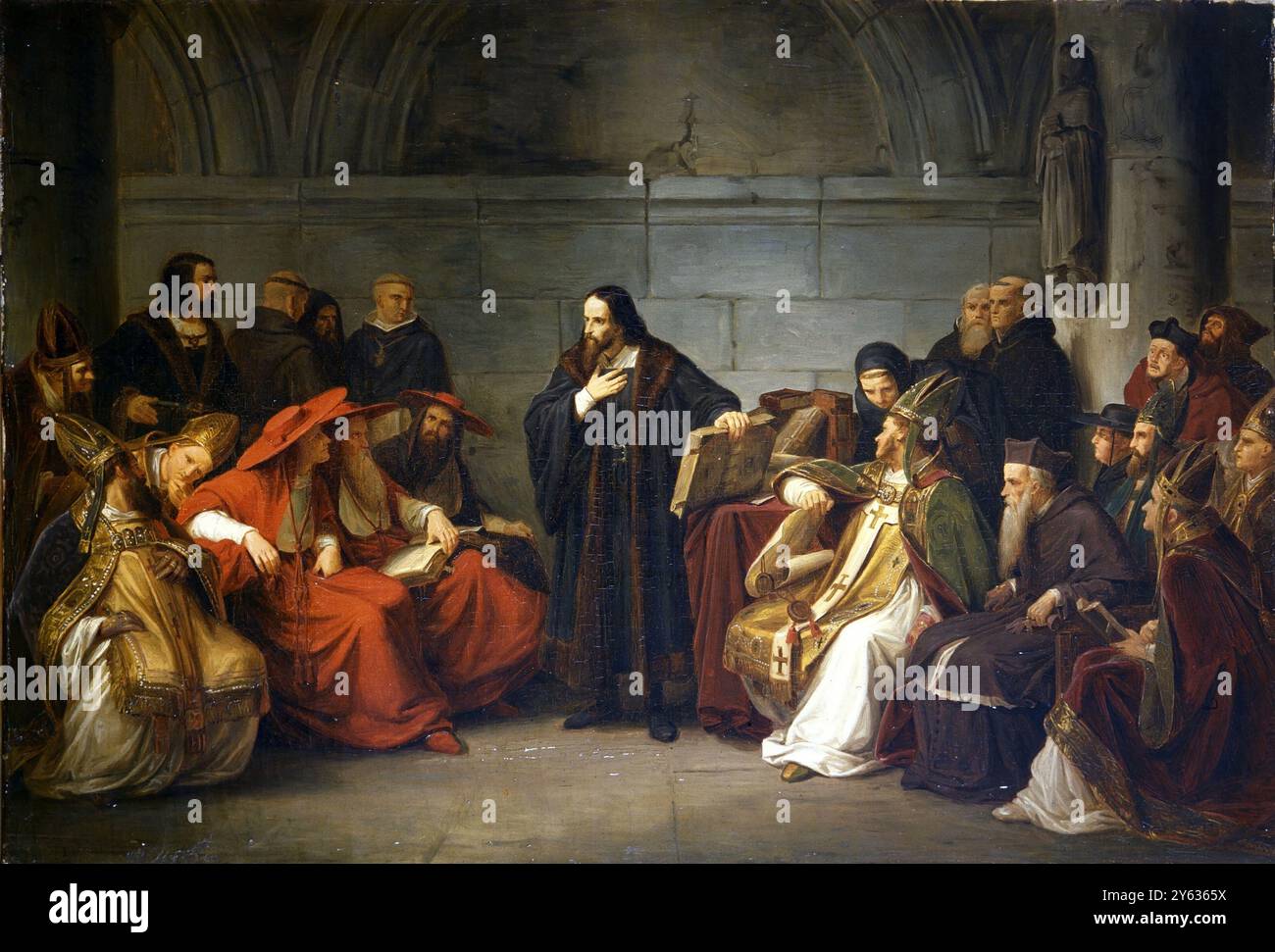 John Hus before Council of Constance. Museum: Art Museum Riga Bourse ...
