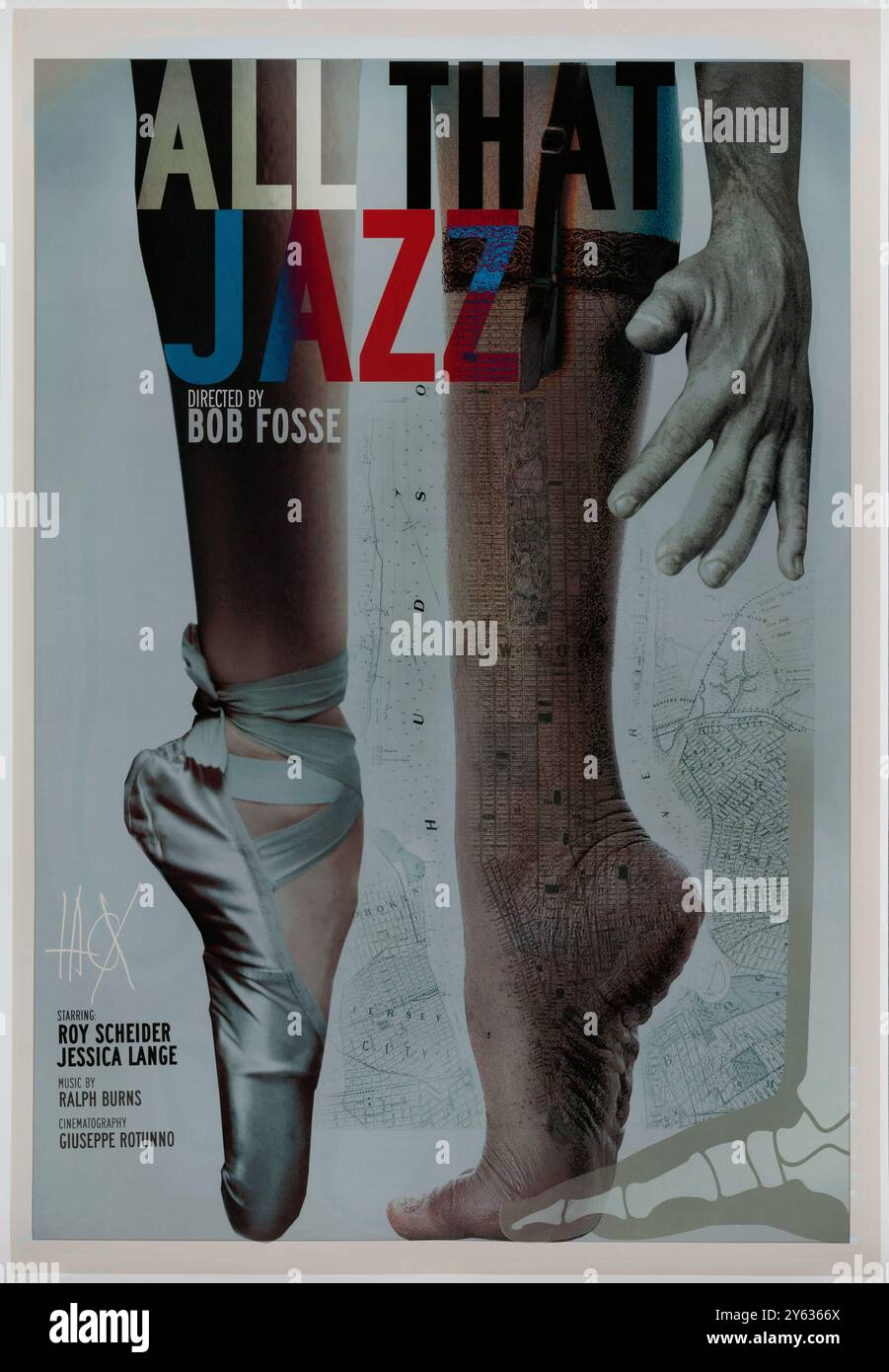Movie poster "All That Jazz" by Bob Fosse. Museum: PRIVATE COLLECTION ...