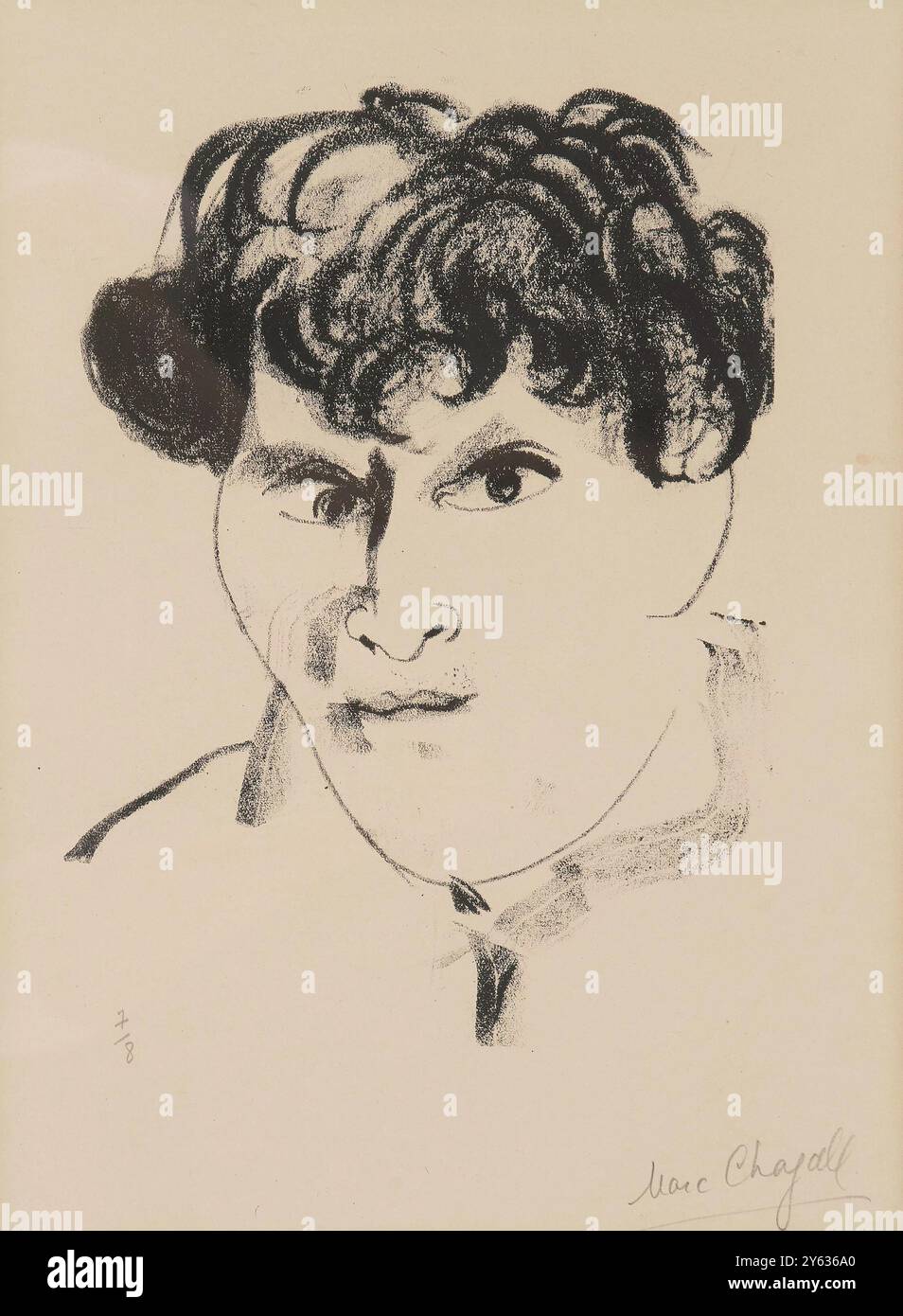 Self-portrait. Museum: PRIVATE COLLECTION. Author: MARC CHAGALL Stock ...