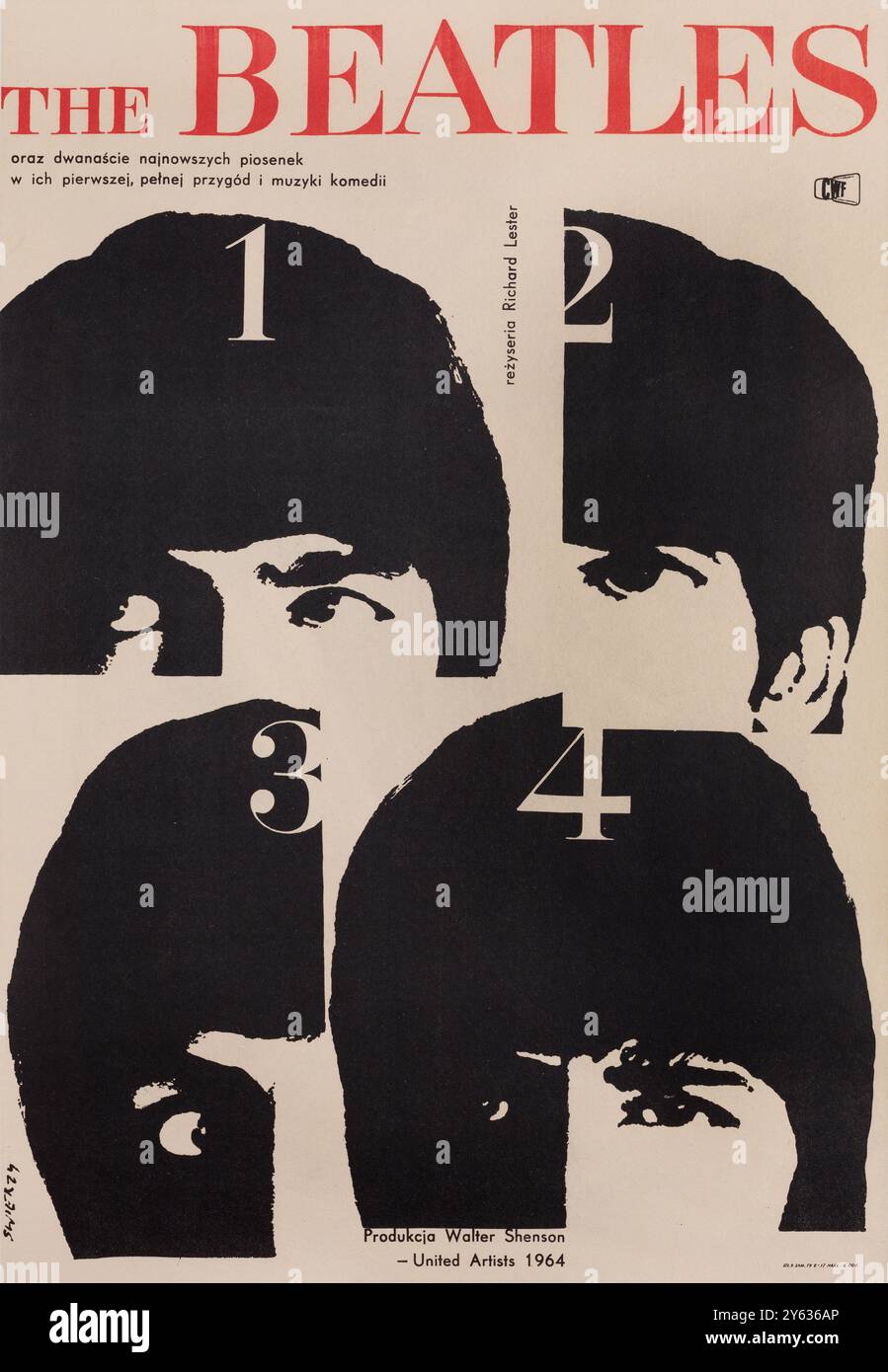 Movie poster "A Hard Day's Night" by Richard Lester. Museum: PRIVATE ...