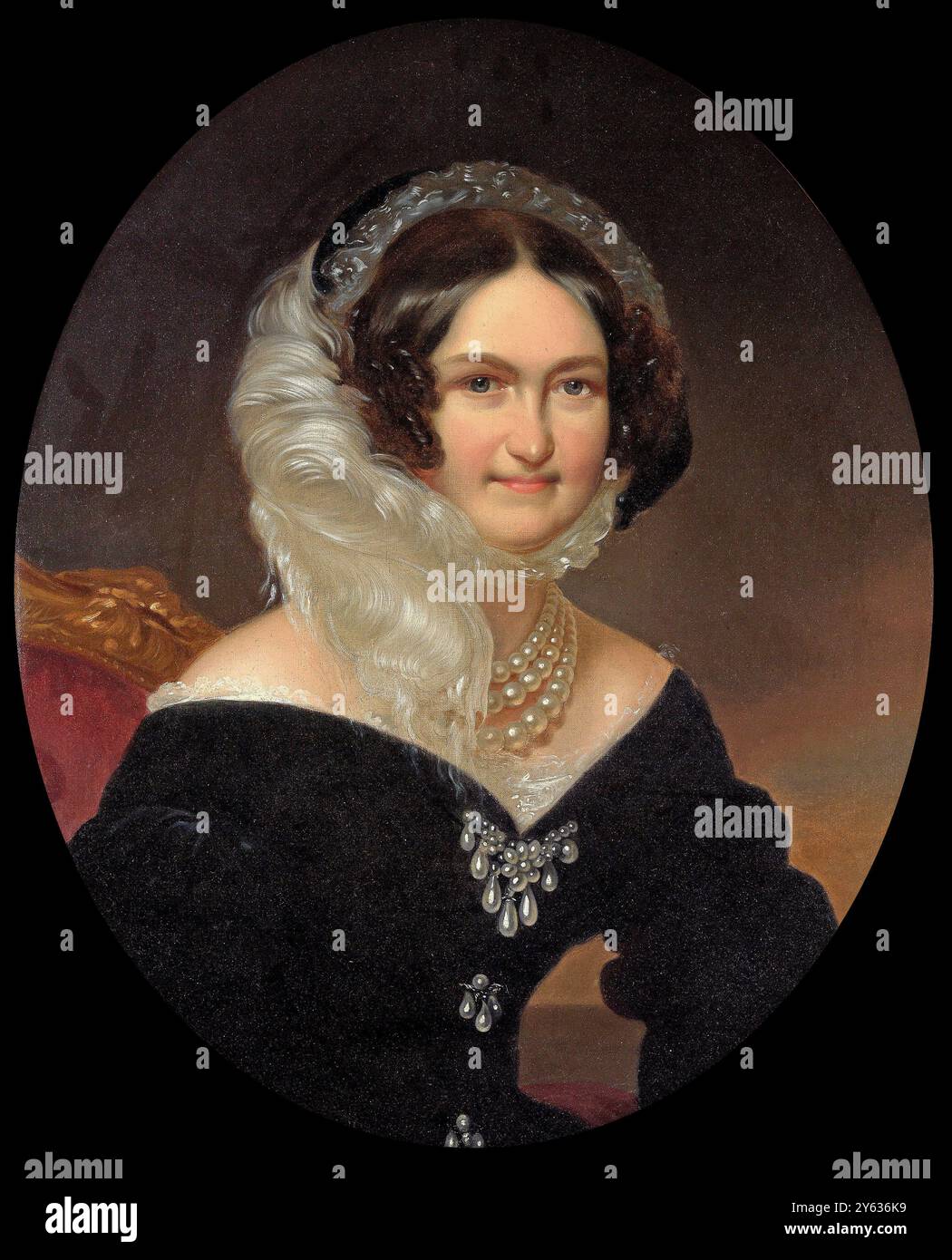 Portrait of Empress Caroline Augusta of Austria (1792-1873). Museum ...