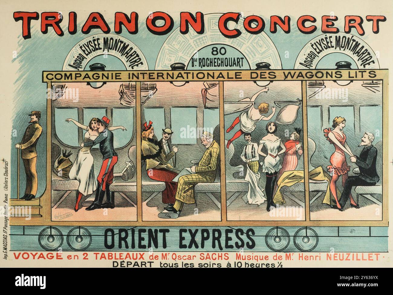 Trianon Concert. Advertisement for the Orient Express show. Museum ...