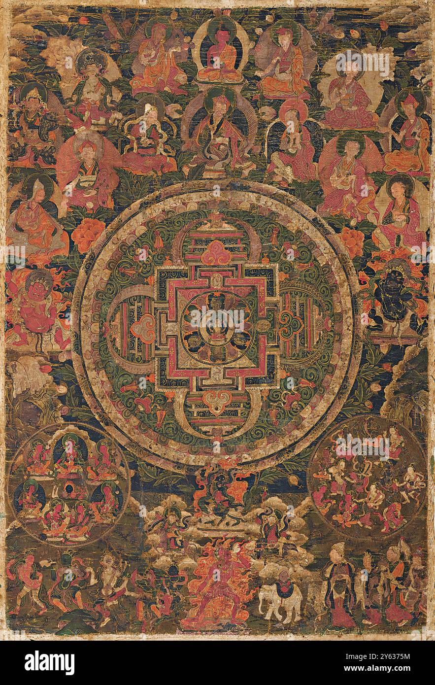 Thangka of Shadakshari Mandala. Museum: PRIVATE COLLECTION. Author ...