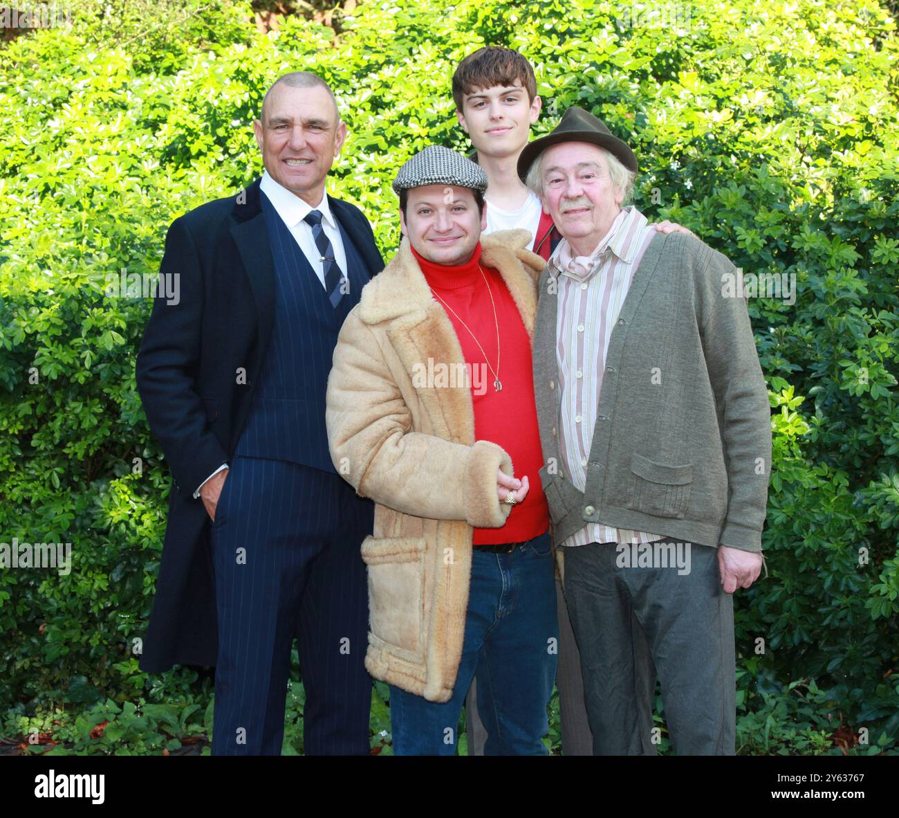 London, UK. Vinnie Jones and Paul Whitehouse with Tom Major (young ...
