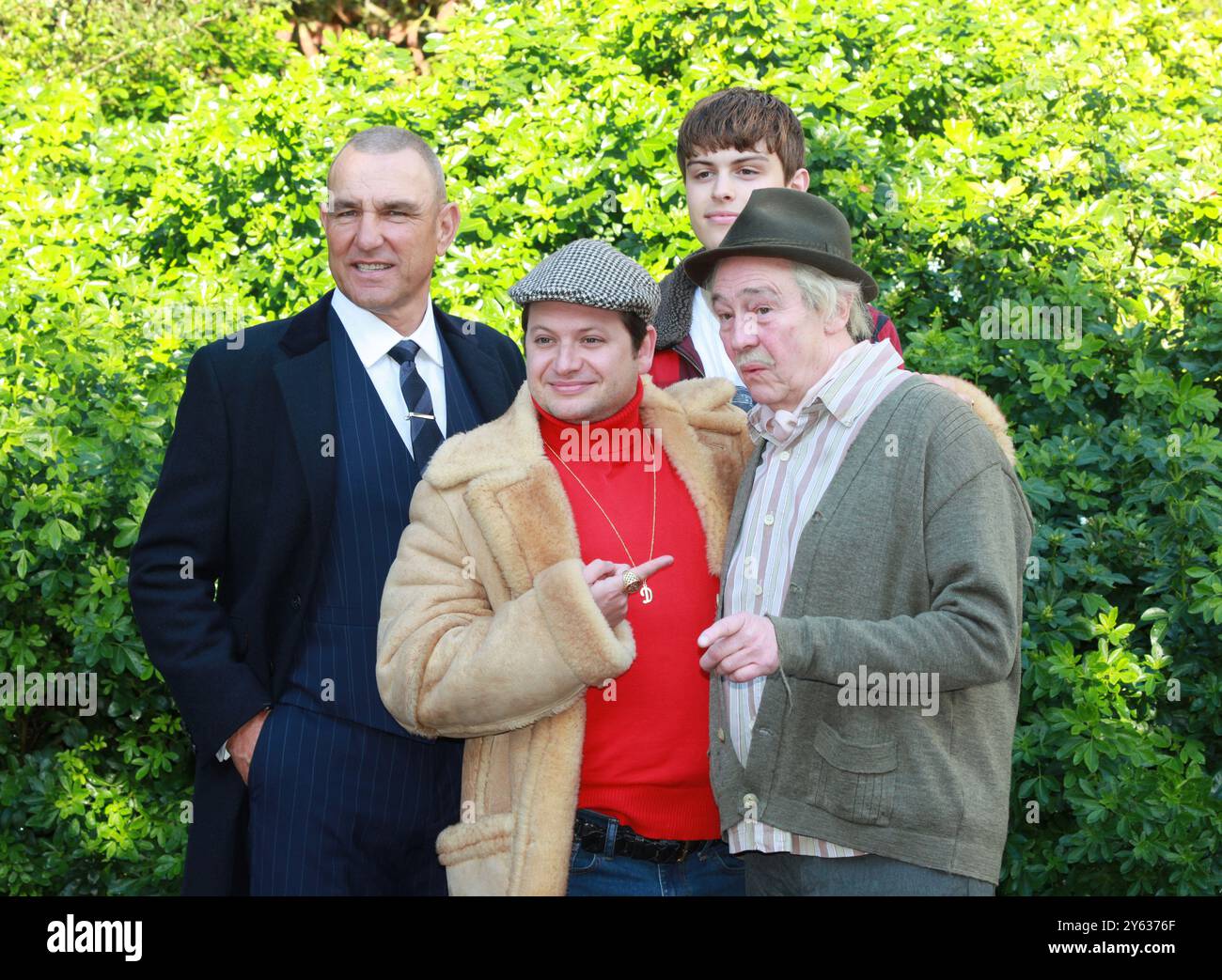 London, UK. Vinnie Jones and Paul Whitehouse with Tom Major (young ...
