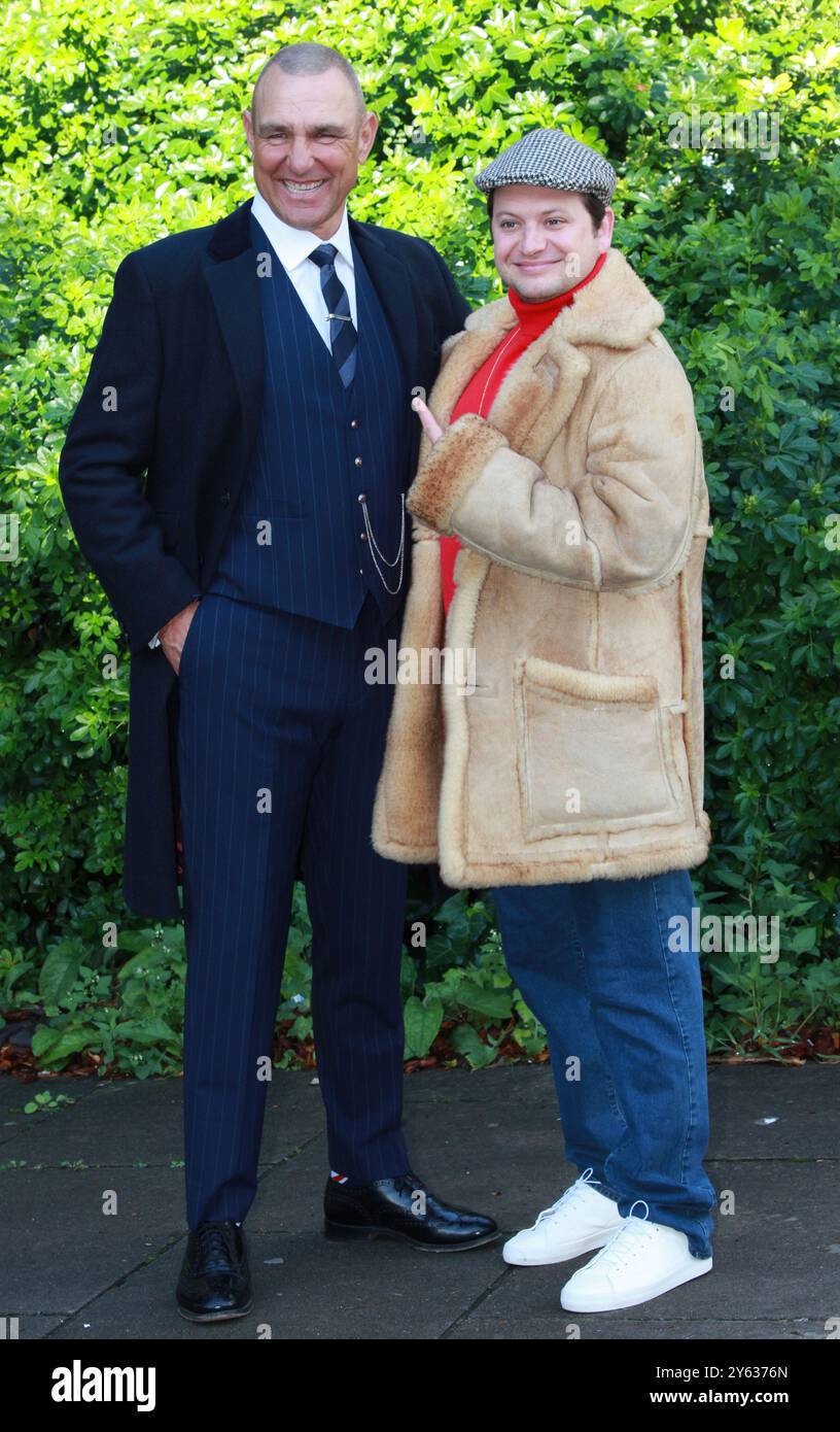 London, UK. Vinnie Jones and Sam Lupton (red jumper) at the Only Fools ...