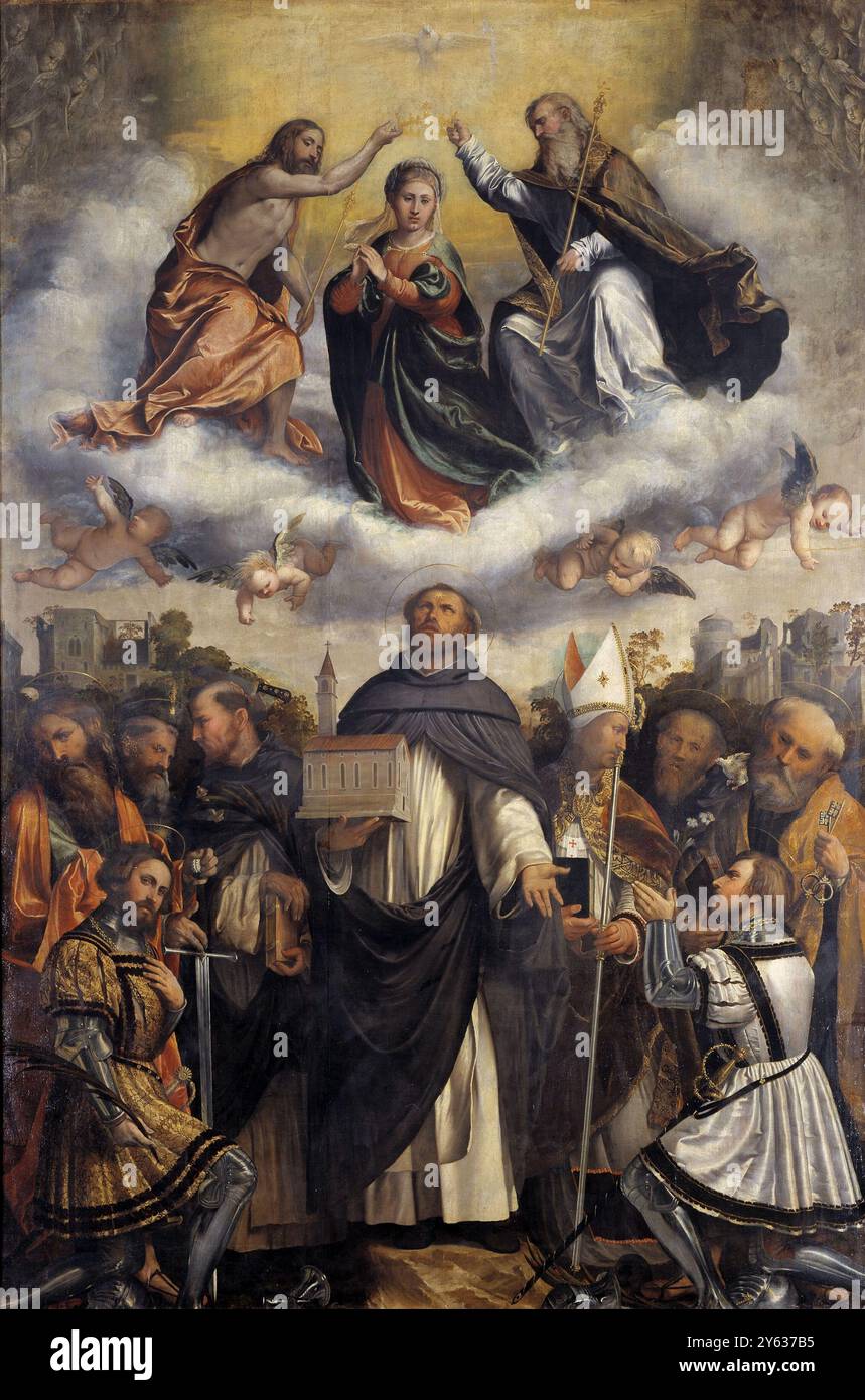 Coronation of the Virgin and St. Dominic between Saints. Museum ...