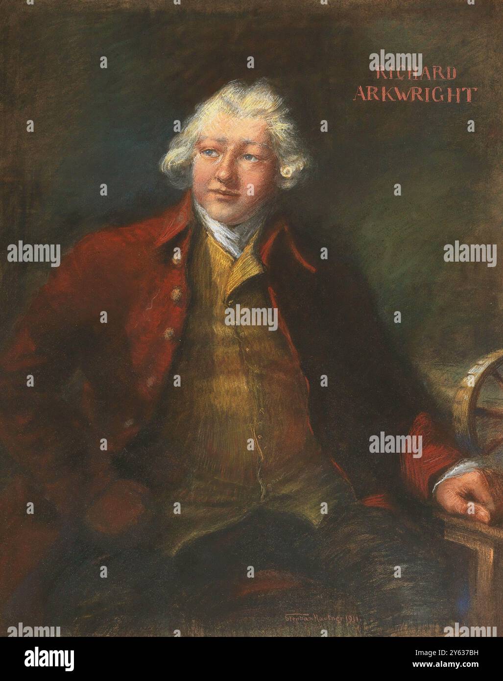 Portrait of Sir Richard Arkwright (1732-1792). Museum: PRIVATE ...