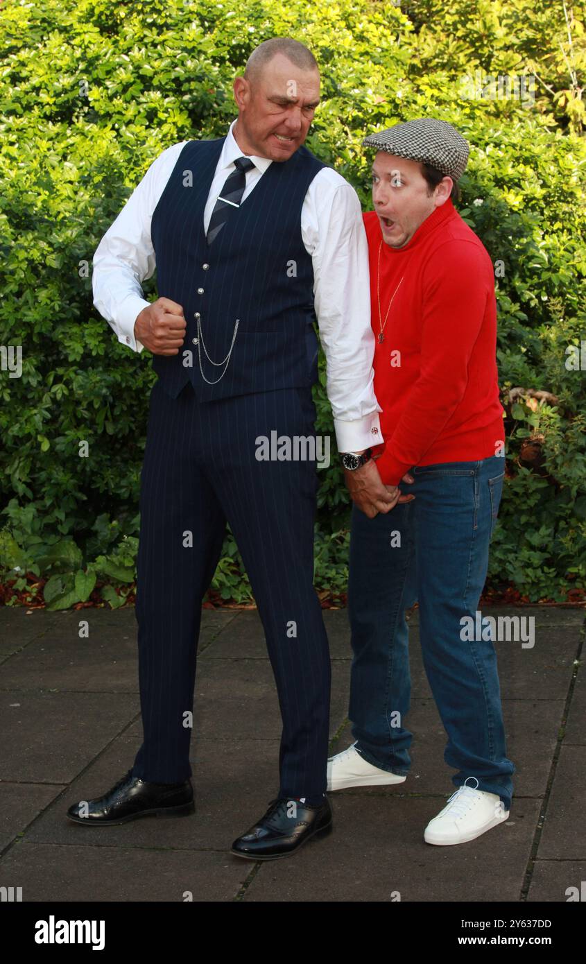 London, UK. Vinnie Jones and Sam Lupton (red jumper) at the Only Fools ...