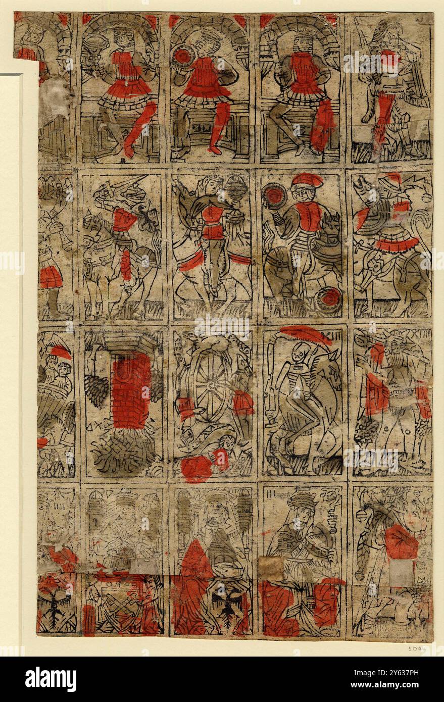 Tarocchi Cards (The Budapest Sheet of Tarot Playing Cards). Museum ...