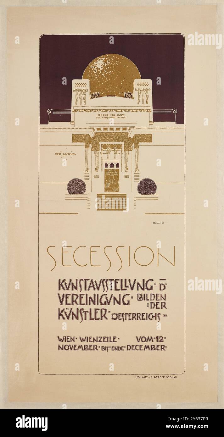 Poster for the II Exhibition of the Vienna Secession. Museum: PRIVATE ...