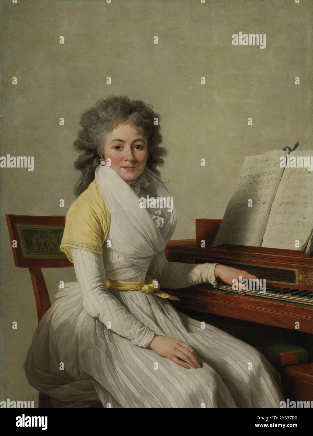 Portrait of the opera singer Rosalie Duplant. Museum: Museu Calouste ...