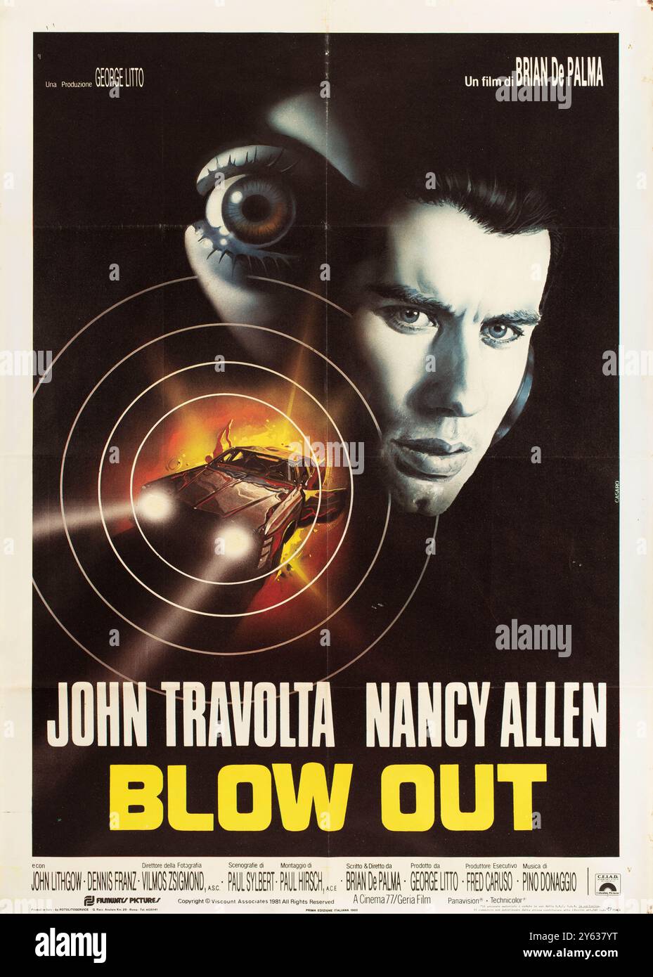 Movie poster "Blow Out" by Brian De Palma. Museum: PRIVATE COLLECTION ...