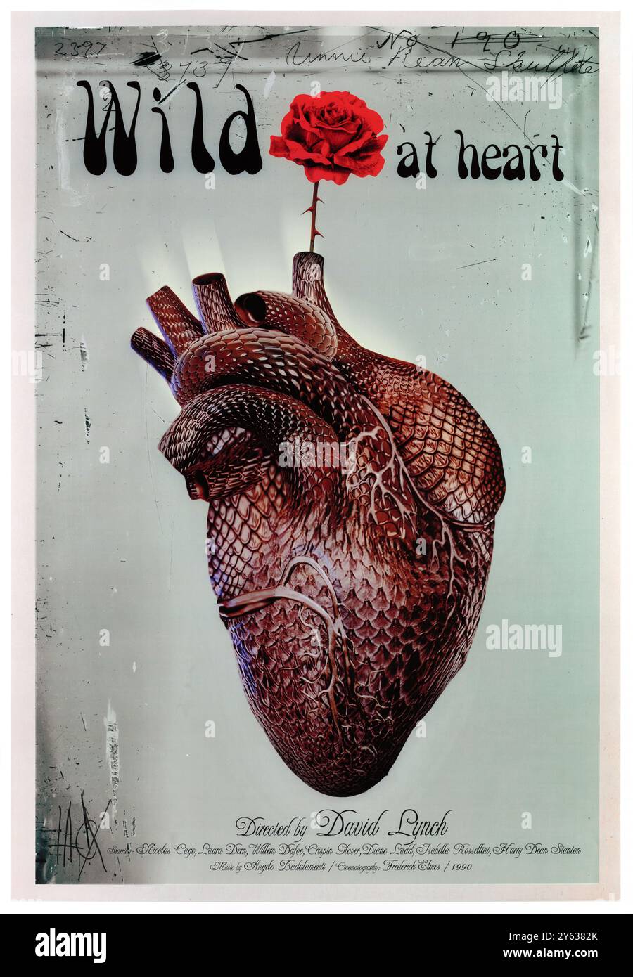 Movie poster "Wild at Heart" by David Lynch. Museum: PRIVATE COLLECTION ...