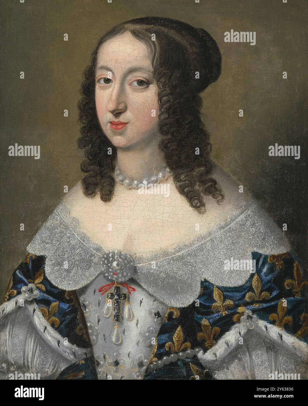 Portrait of Anne of Austria (1601-1666). Museum: PRIVATE COLLECTION ...