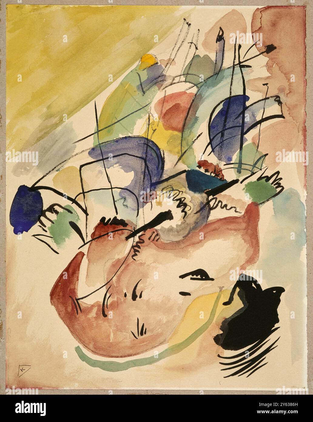 Study for "Improvisation 31 (Sea Battle)". Museum: Musée national d'art moderne, Centre Georges ...