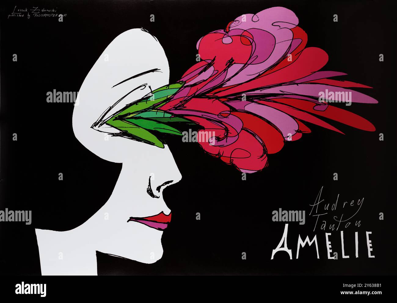 Movie poster "Amélie" by Jean-Pierre Jeunet. Museum: PRIVATE COLLECTION ...