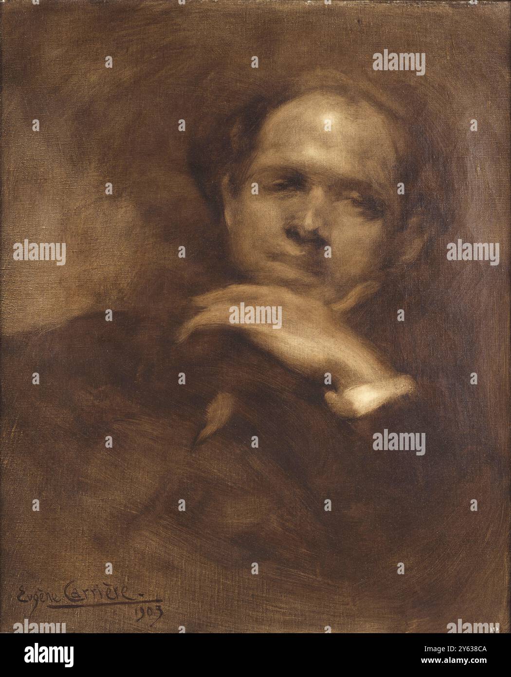 Portrait of the cellist and composer Pablo Casals (1876-1973). Museum ...