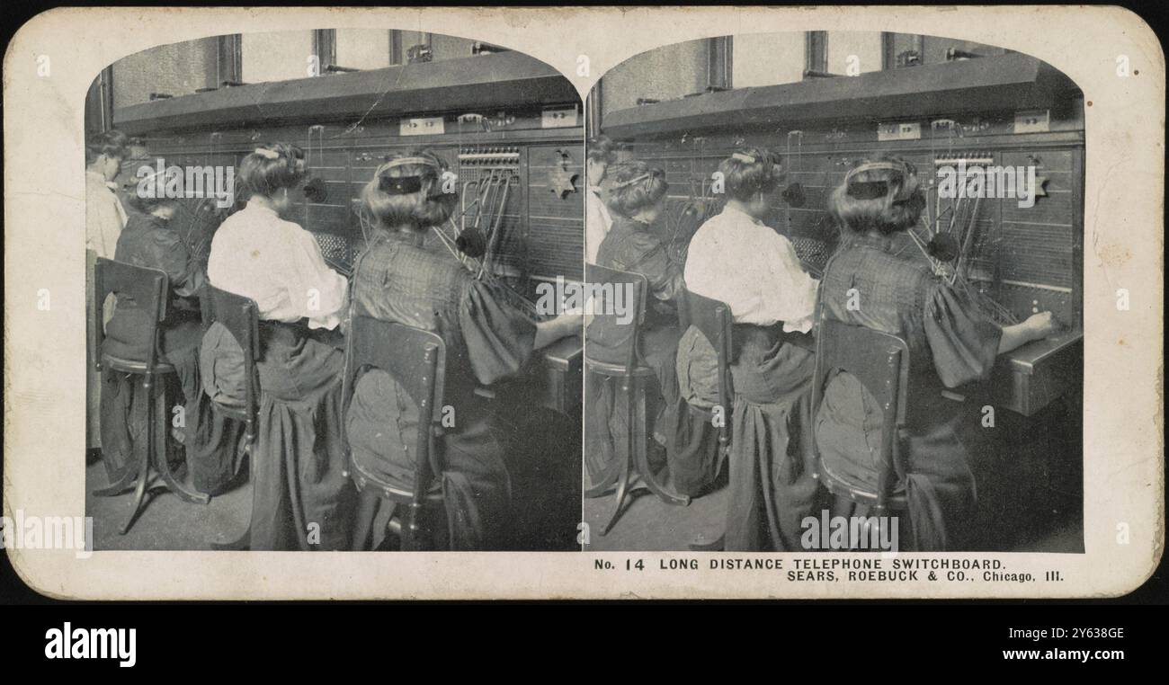 Chicago Telephone Company: Long distance telephone switchboard. Museum ...