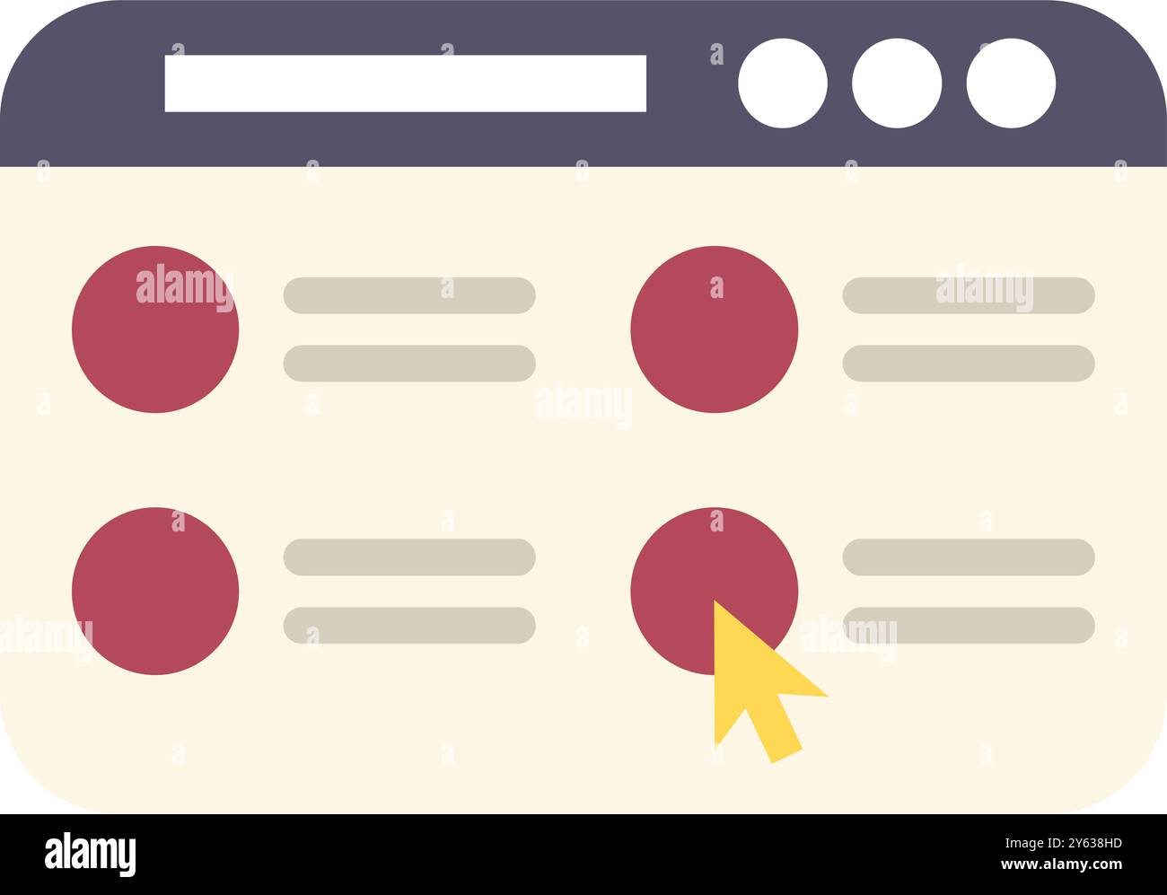 Online survey with mouse cursor clicking on button, filling form ...