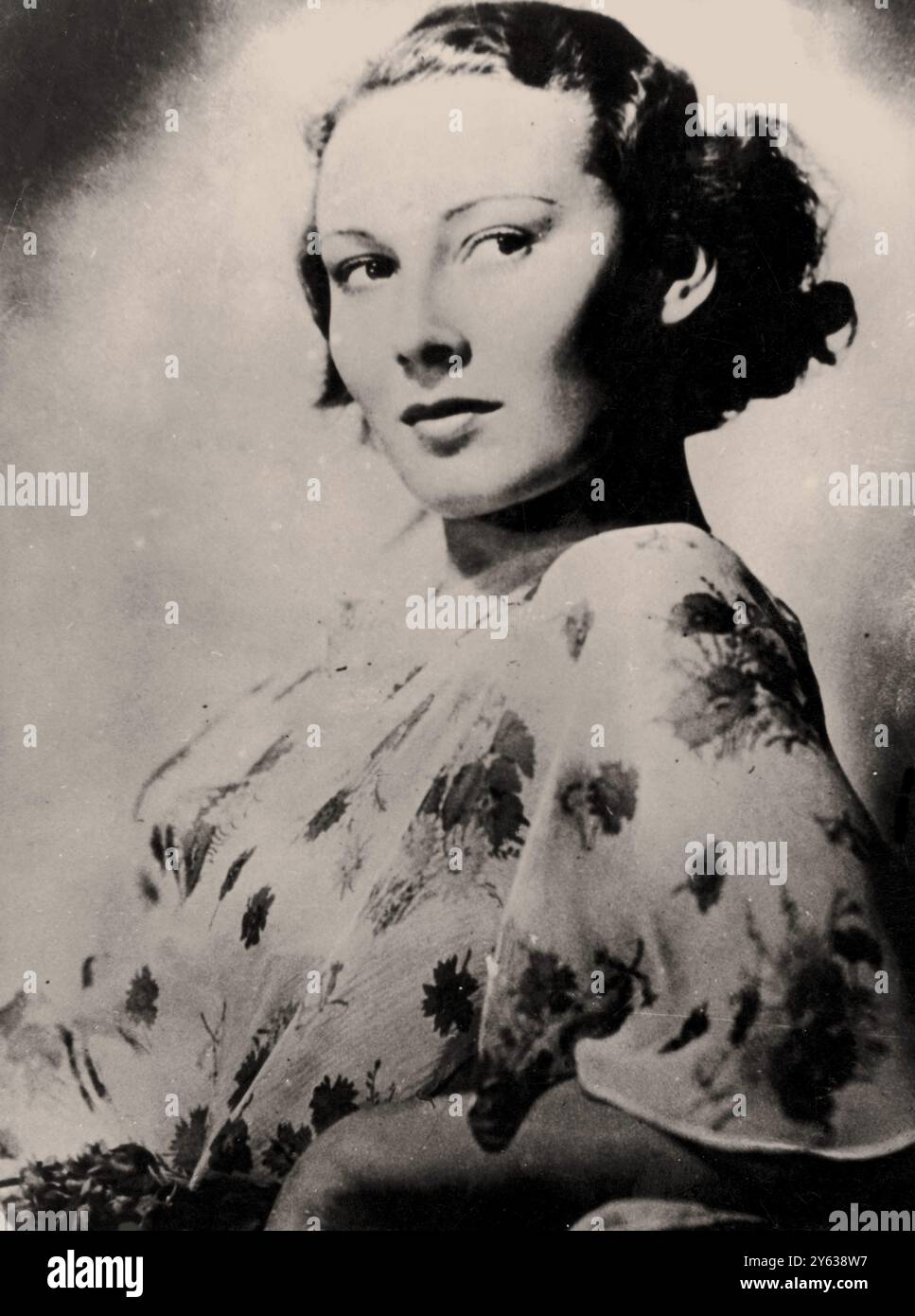 Portrait of the actress Lída Baarová (1914-2000). Museum: PRIVATE ...