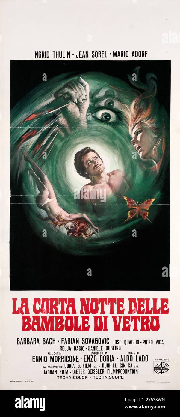 Movie poster "Short Night of Glass Dolls" by Aldo Lado. Museum: PRIVATE ...