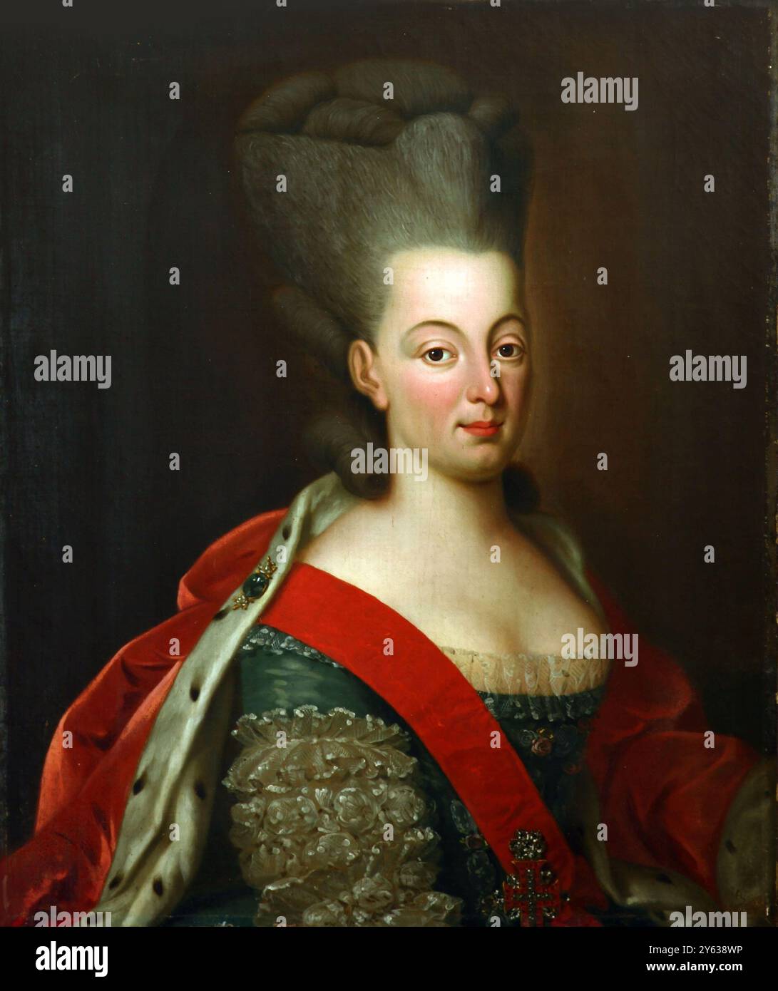 Portrait of Queen Maria I of Portugal (1734-1816). Museum: State Museum ...