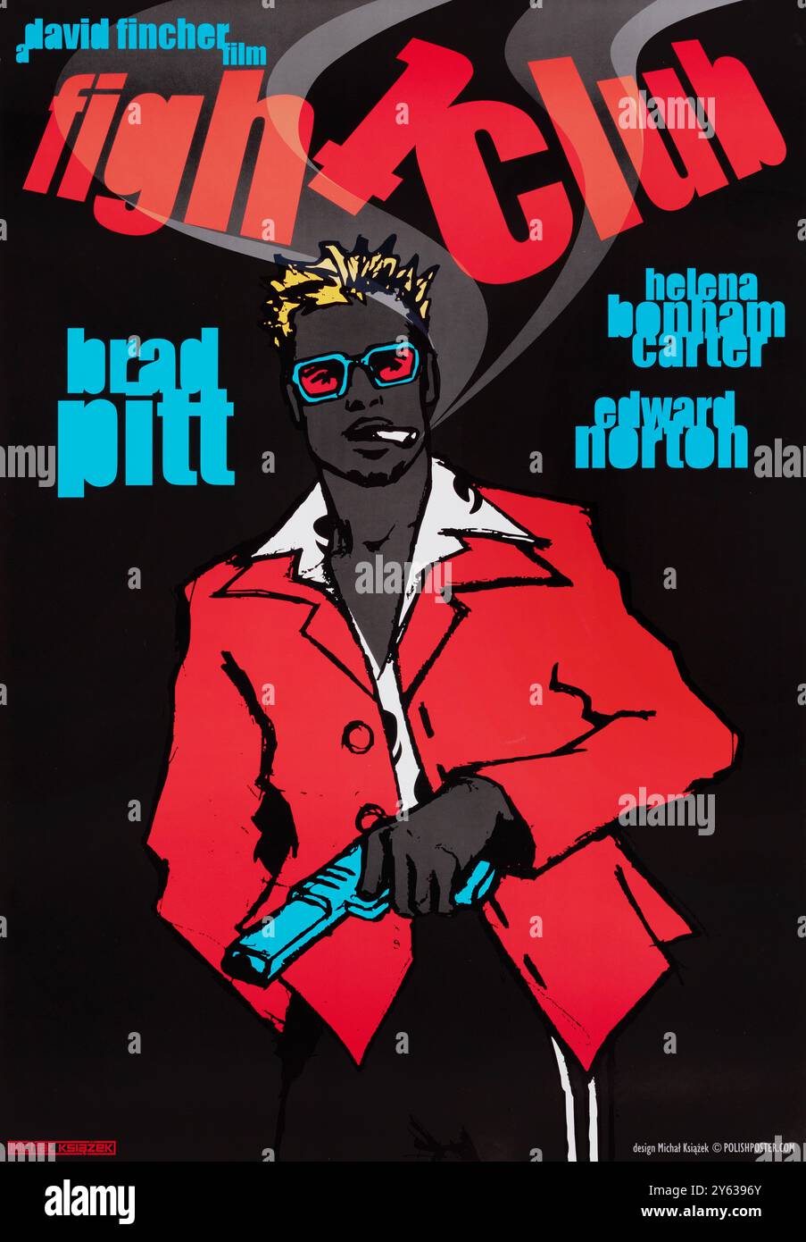 Movie poster "Fight Club" by David Fincher. Museum: PRIVATE COLLECTION ...