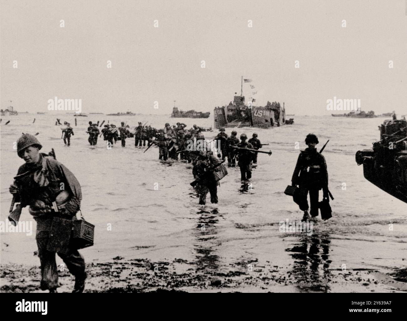 The Allied landing in Normandy on 6 June 1944. Museum: PRIVATE ...
